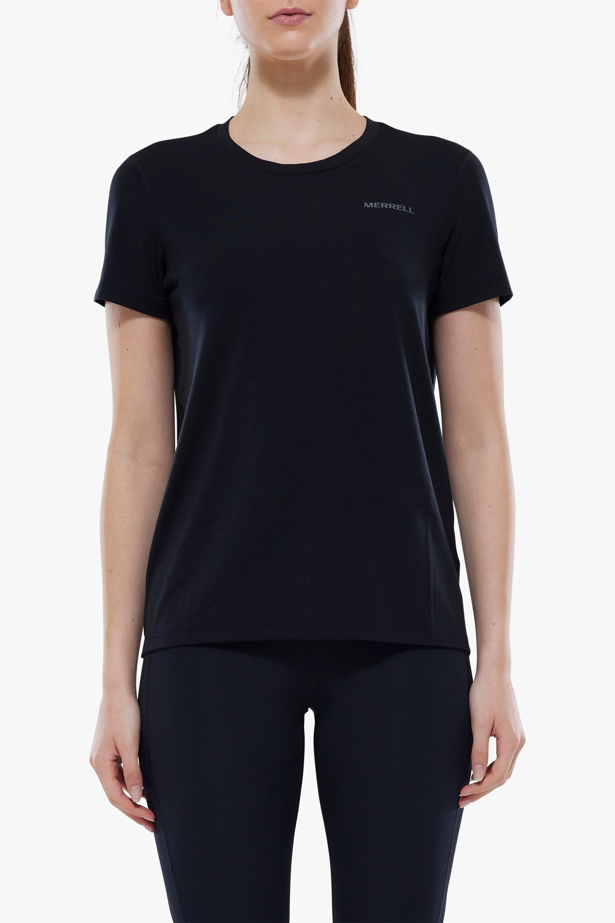 Women's Tencel Tee in Black | Women's T-Shirts | Merrell Australia