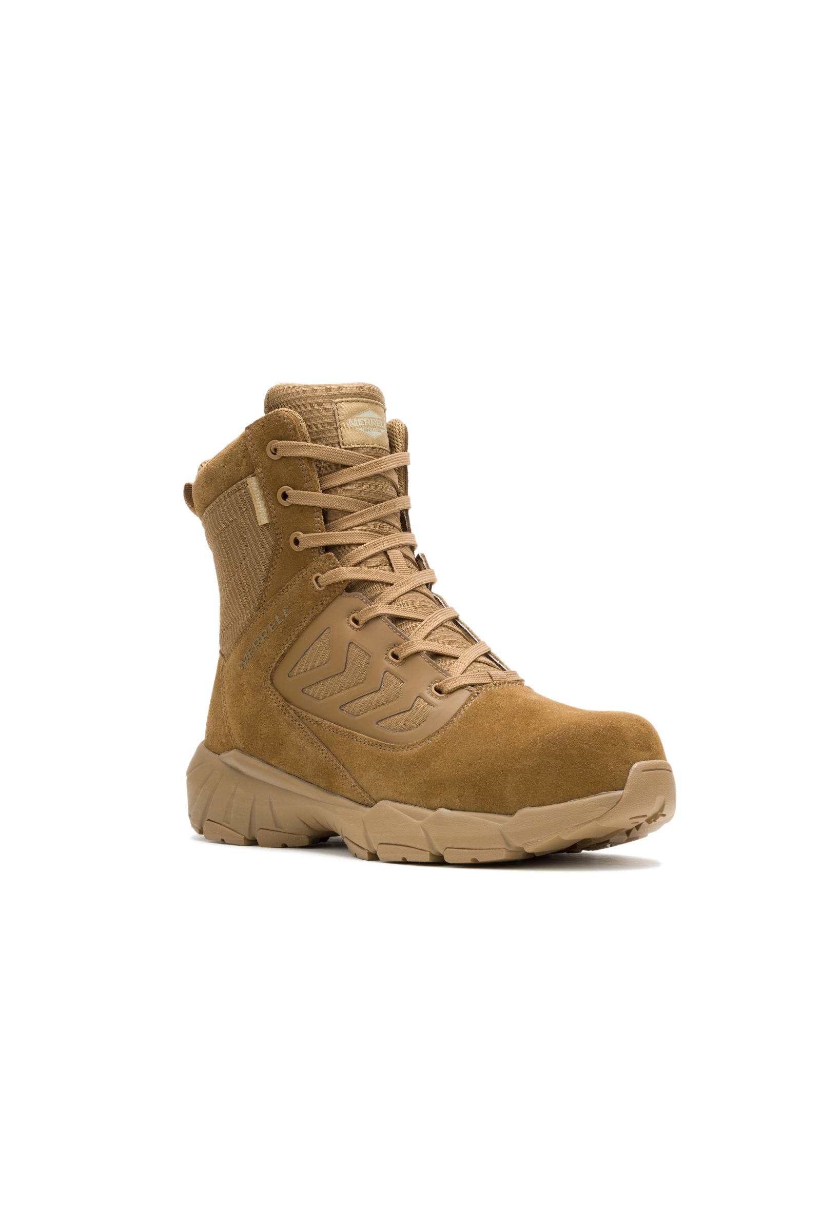 Fullbench 8" Tactical Zip Carbon Fiber Boot Waterproof Coyote | Merrell ...